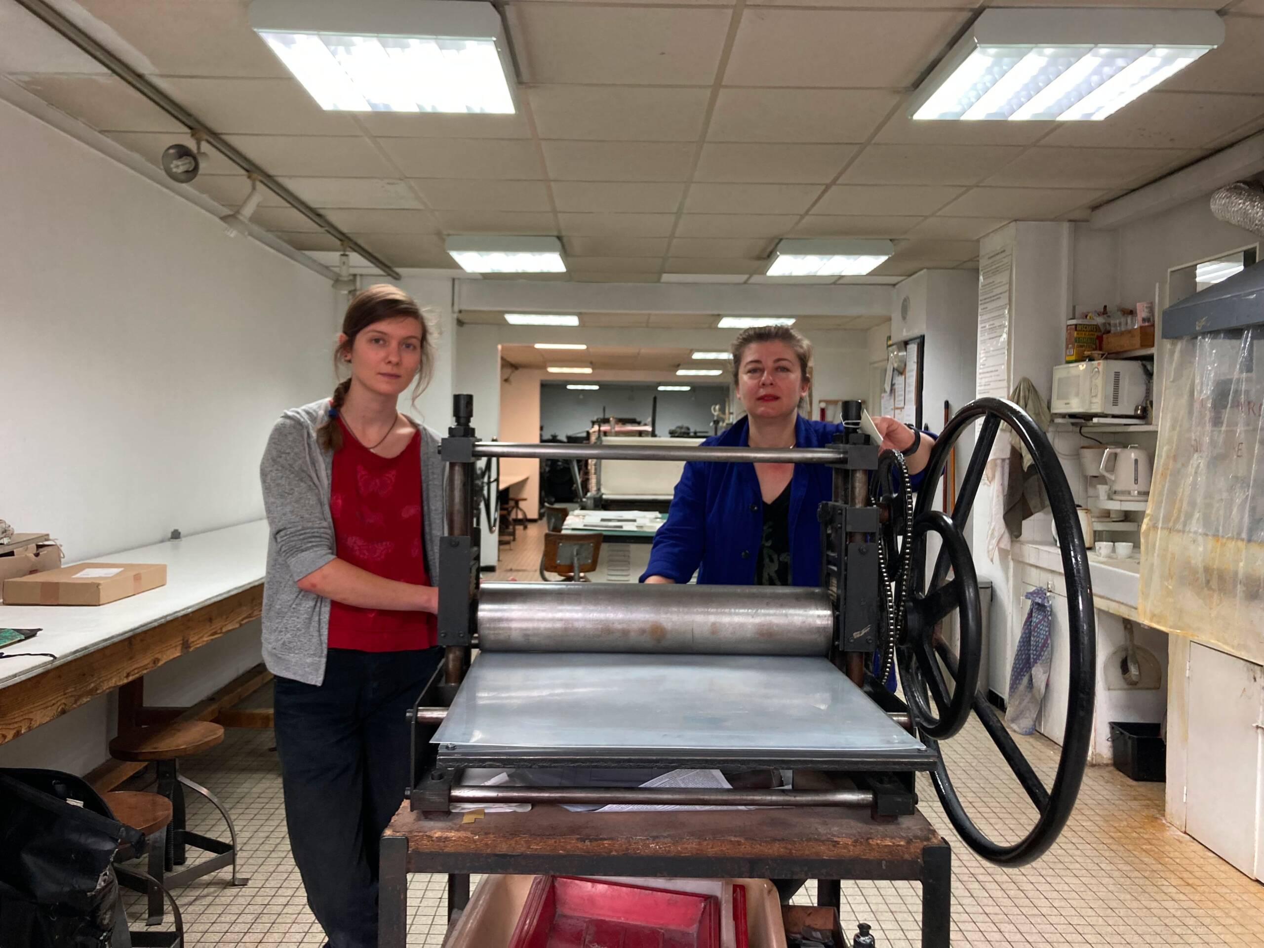 Jeanne Romano-Cotelli à l'atelier ETR Balistic Graphique — BDMMA